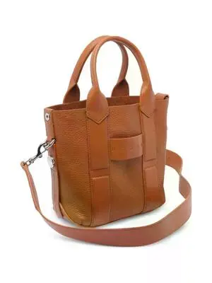 Hogan Script Leather Tote