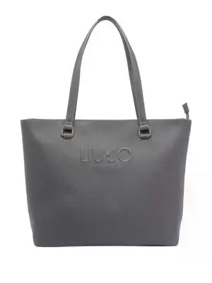 Liu Jo Logo Embossed Tote Bag - Grey
