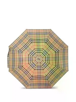 Burberry Check Folding Umbrella - Neutrals