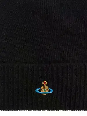 VIVIENNE WESTWOOD Cashmere Beanie - Black