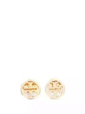 Tory Burch Logo-plaque Stud Earrings - Gold