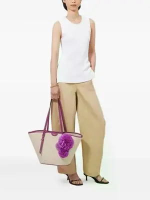 Mulberry Pom-pom Tote Bag