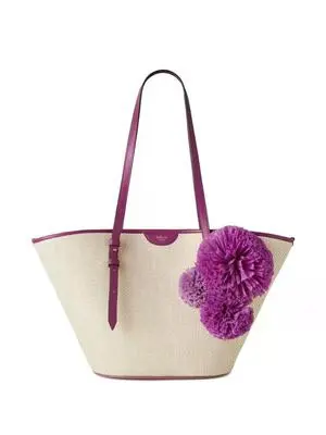 Mulberry Pom-pom Tote Bag
