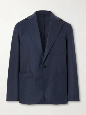 STOFFA Wool-flannel Suit Jacket