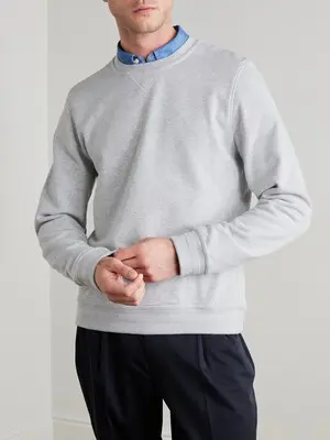 Mr P. Cotton-jersey Sweatshirt - Gray