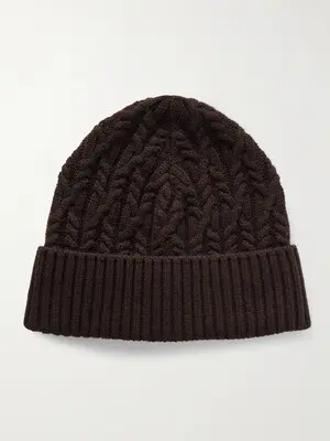 Mr P. Cable-knit Wool Beanie