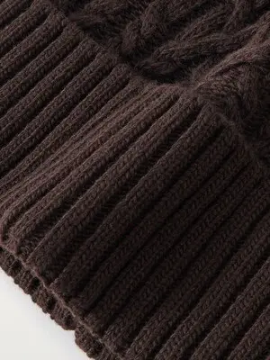Mr P. Cable-knit Wool Beanie