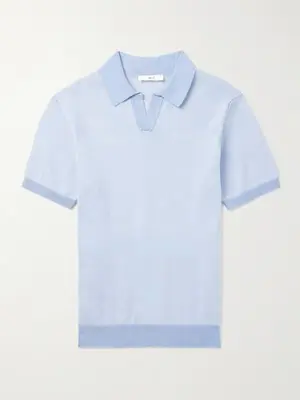 Mr P. Open Collar Polos For Men