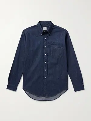 ORSLOW Button-down Collar Denim Shirt