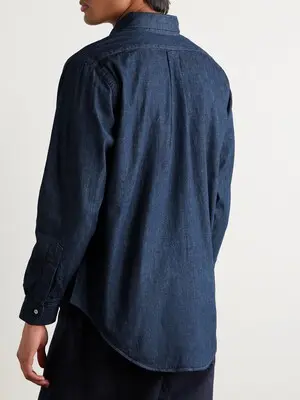 ORSLOW Button-down Collar Denim Shirt