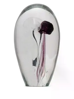 CU I SEEYOU Jellyfish Glass Paperweight - Red