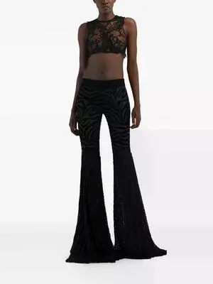 Roberto Cavalli Lace Cropped Top