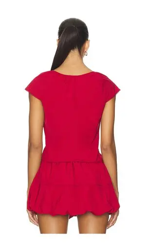 Amanda Uprichard Pinto Top - Red