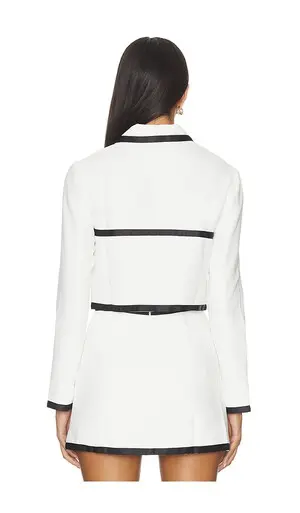 Amanda Uprichard Trey Jacket With Bow Detail