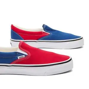 VANS X Engineered Garments Classic Slip-on 98 Sneaker - Red/navy