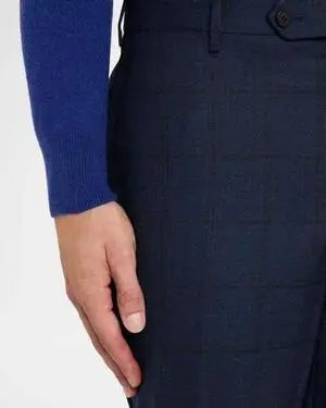 Isaia Apos;s Wool Windowpane Plaid Two-piece Suit - Blue