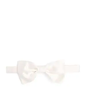 Canali Silk Bow Tie - White