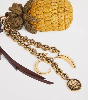 Chloé Raffia Pineapple Bag Charm