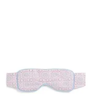 DANIEL HANSON Silk Daisy Medallion Jacquard Eye Mask - Pink