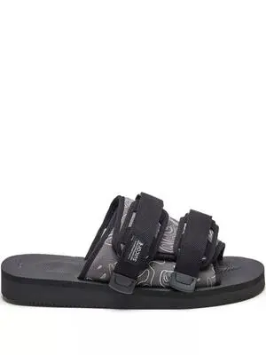Suicoke Triple-strap Patterned Sandals