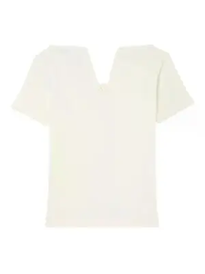 Sunnei Ribbed V-neck T-shirt