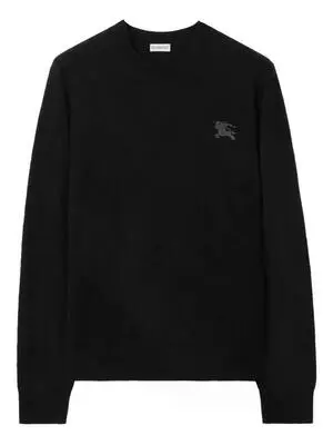 Burberry Logo Wool Sweater - Black