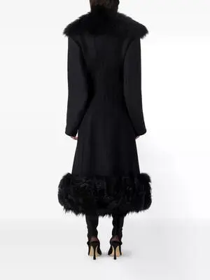 Blumarine Faux-fur-trimmed Coat