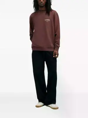 ALLSAINTS Logo-print Sweatshirt - Brown