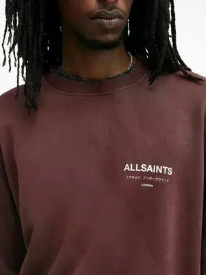 ALLSAINTS Logo-print Sweatshirt - Brown