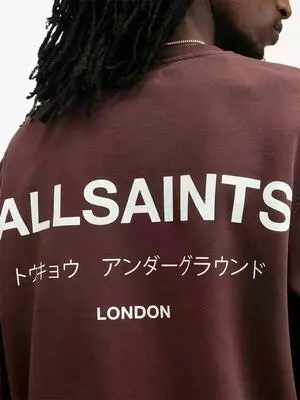 ALLSAINTS Logo-print Sweatshirt - Brown