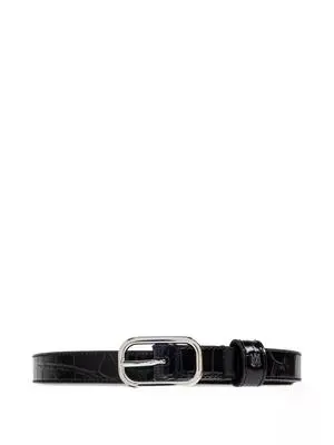 Amiri Crocodile-embossed Belt