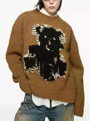 Acne Studios Teddy-bear Intarsia Sweater - Brown