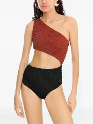 BRIGITTE Textured One-shoulder One-piece Swimsuit