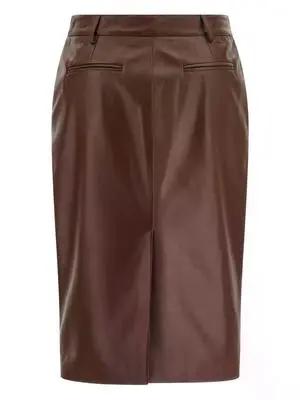 Giuseppe Di Morabito Leather Pencil Skirt - Brown
