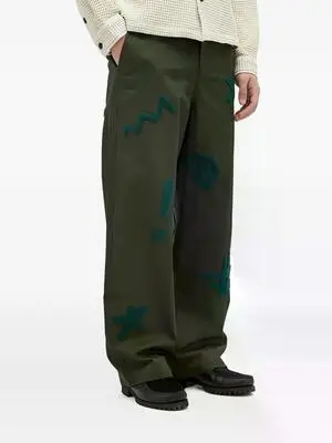 BRAIN DEAD Chenille-embroidered Trousers