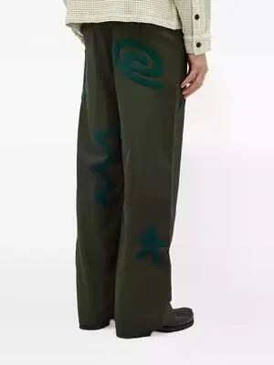 BRAIN DEAD Chenille-embroidered Trousers