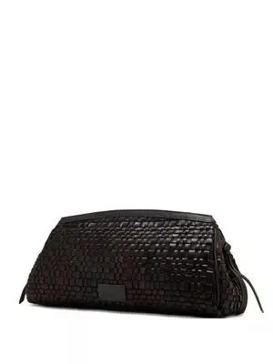 Staud Maude Woven Leather Clutch