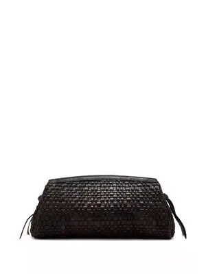 Staud Maude Woven Leather Clutch
