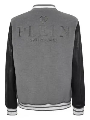 Philipp Plein Panelled Bomber Jacket - Grey
