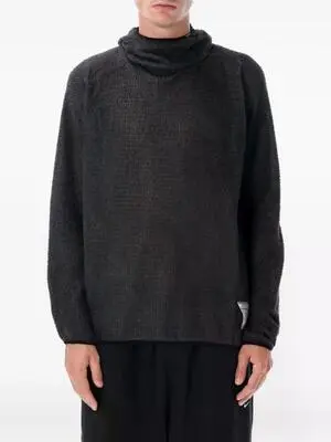 Satisfy Funnel-neck Fleece Hoodie - Grey