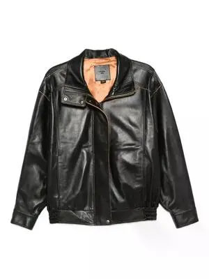 Calvin Klein Leather Zip-fastening Jacket