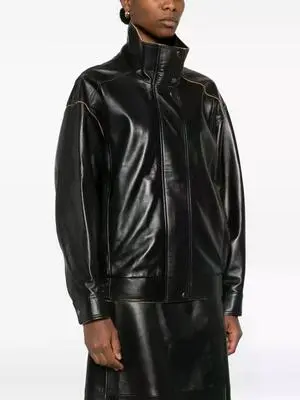 Calvin Klein Leather Zip-fastening Jacket