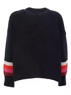 Giada Benincasa Crew-neck Sweater With Striped Cuffs