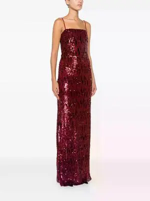 lulu red maxi dress Vivid Imagination Coral Red Cutout Maxi Dress