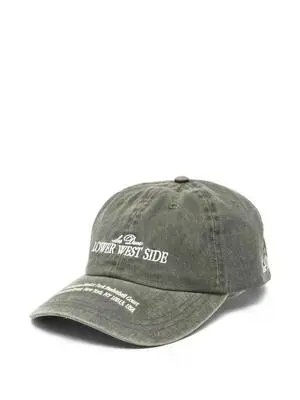 LES DEUX Logo-embroidered Cap - Green
