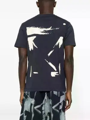 Off-White Short-sleeve Crew-neck T-shirt - Blue