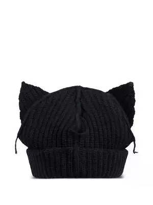 CHARLES JEFFREY Cat-ear Beanie - Black