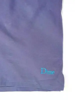 DIME Embroidered Logo Side-split Shorts