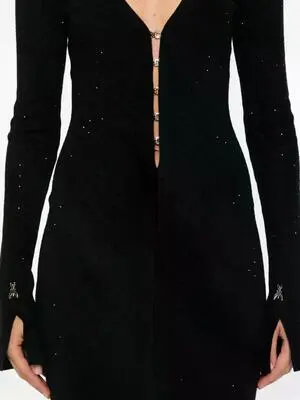 Patrizia Pepe Embellished Button-front Midi Dress
