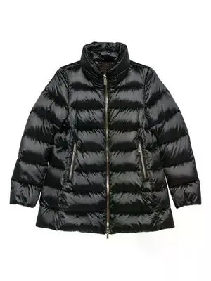 MOORER Quilted Zip-front Coat